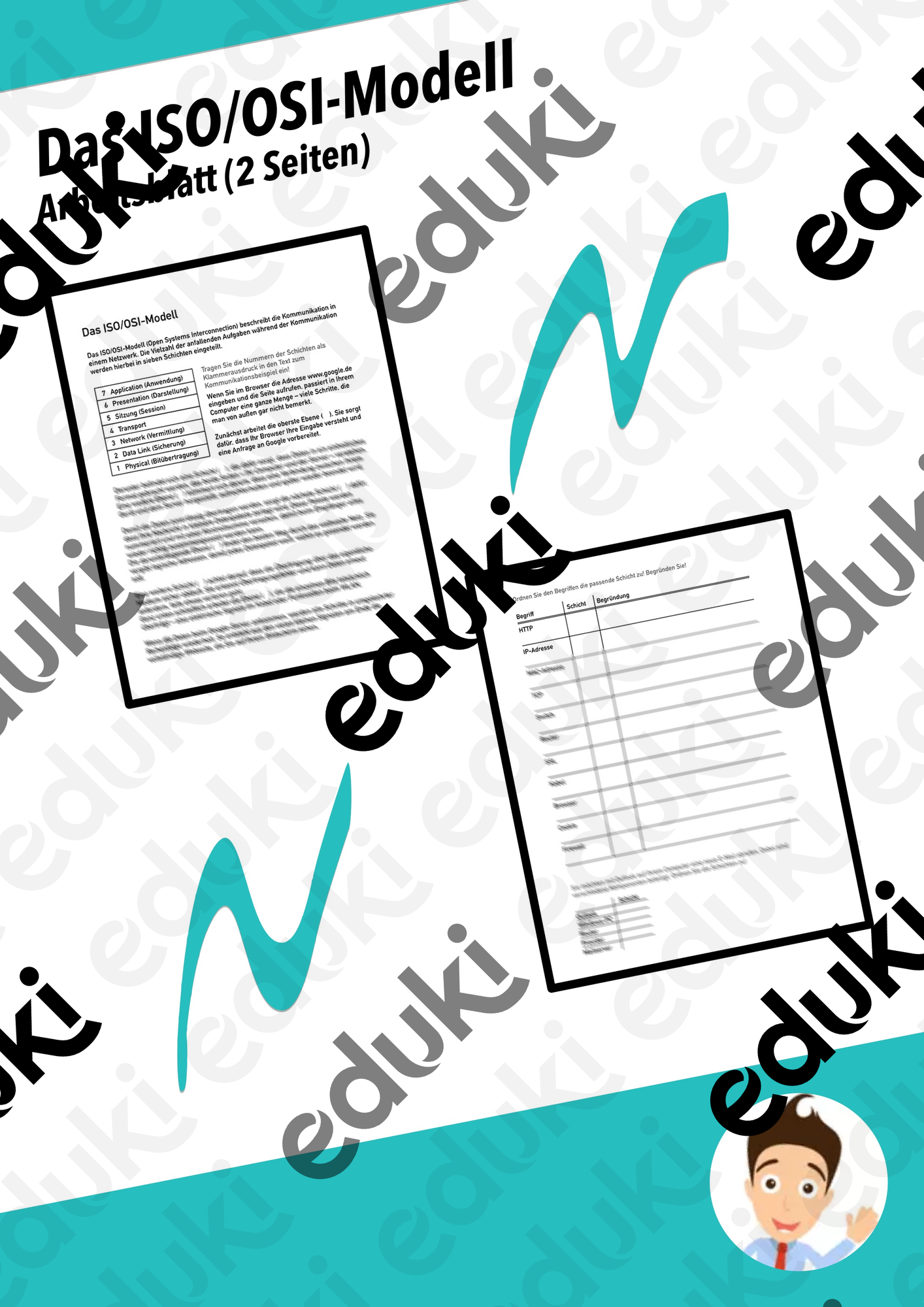 Das ISO/OSI-Modell - Arbeitsblatt – Unterrichtsmaterial im Fach ...