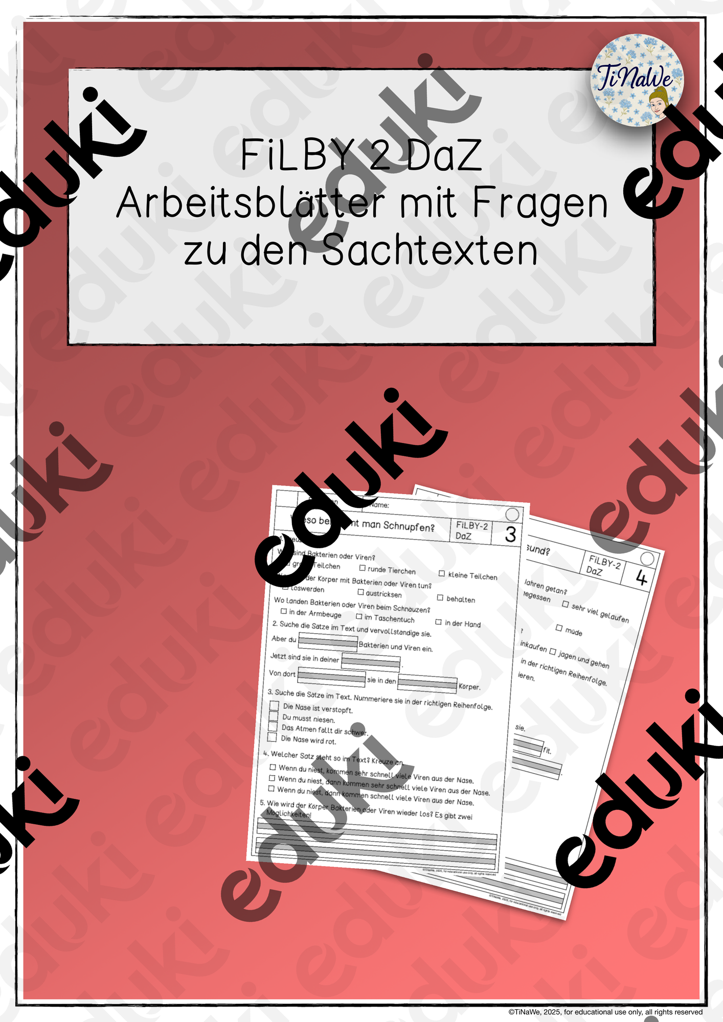 FiLBY 2 DaZ - Fragen zu den Sachtexten – Unterrichtsmaterial im Fach ...