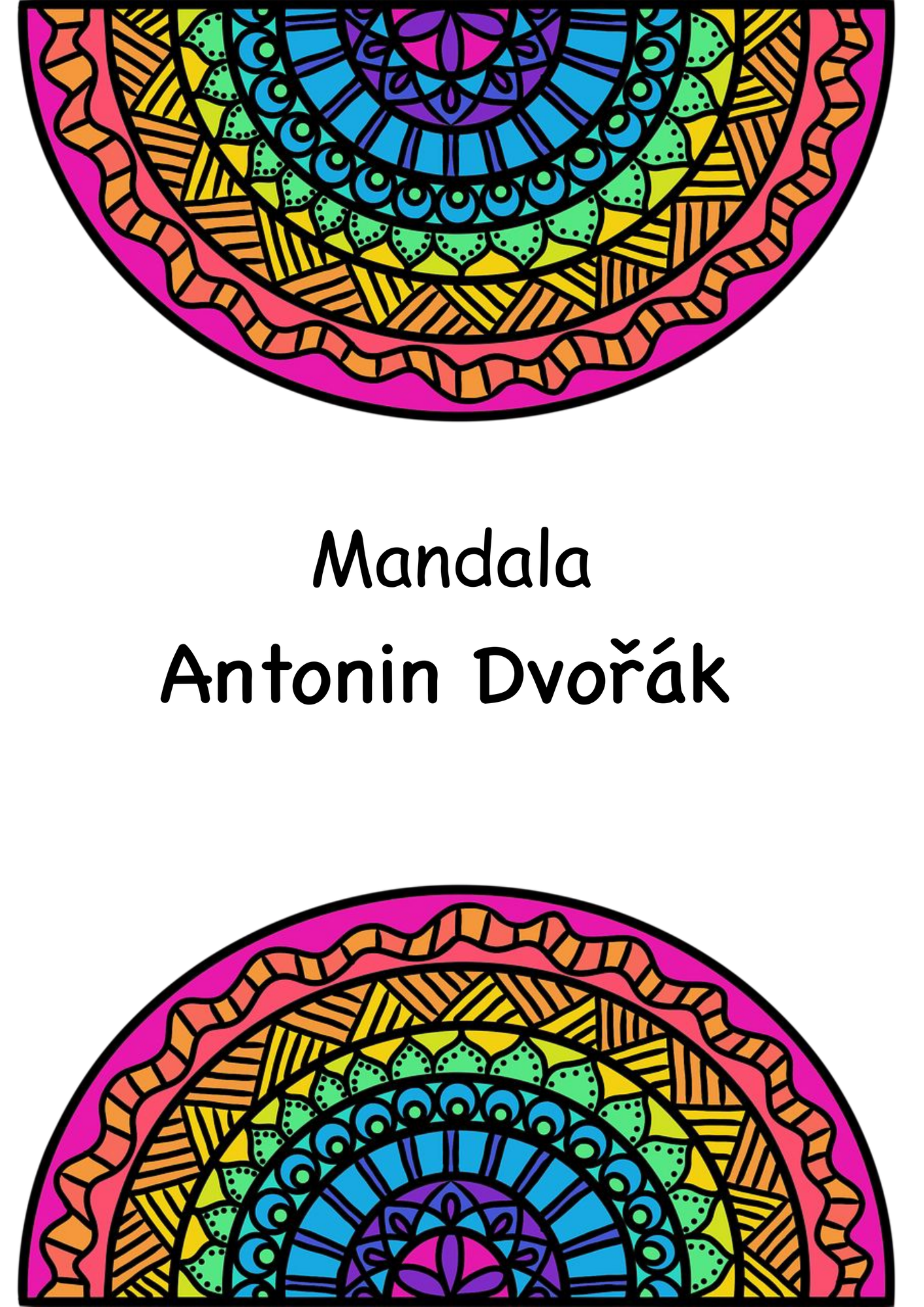 Mandala Antonin Dvorak – Unterrichtsmaterial in den Fächern Kunst & Musik