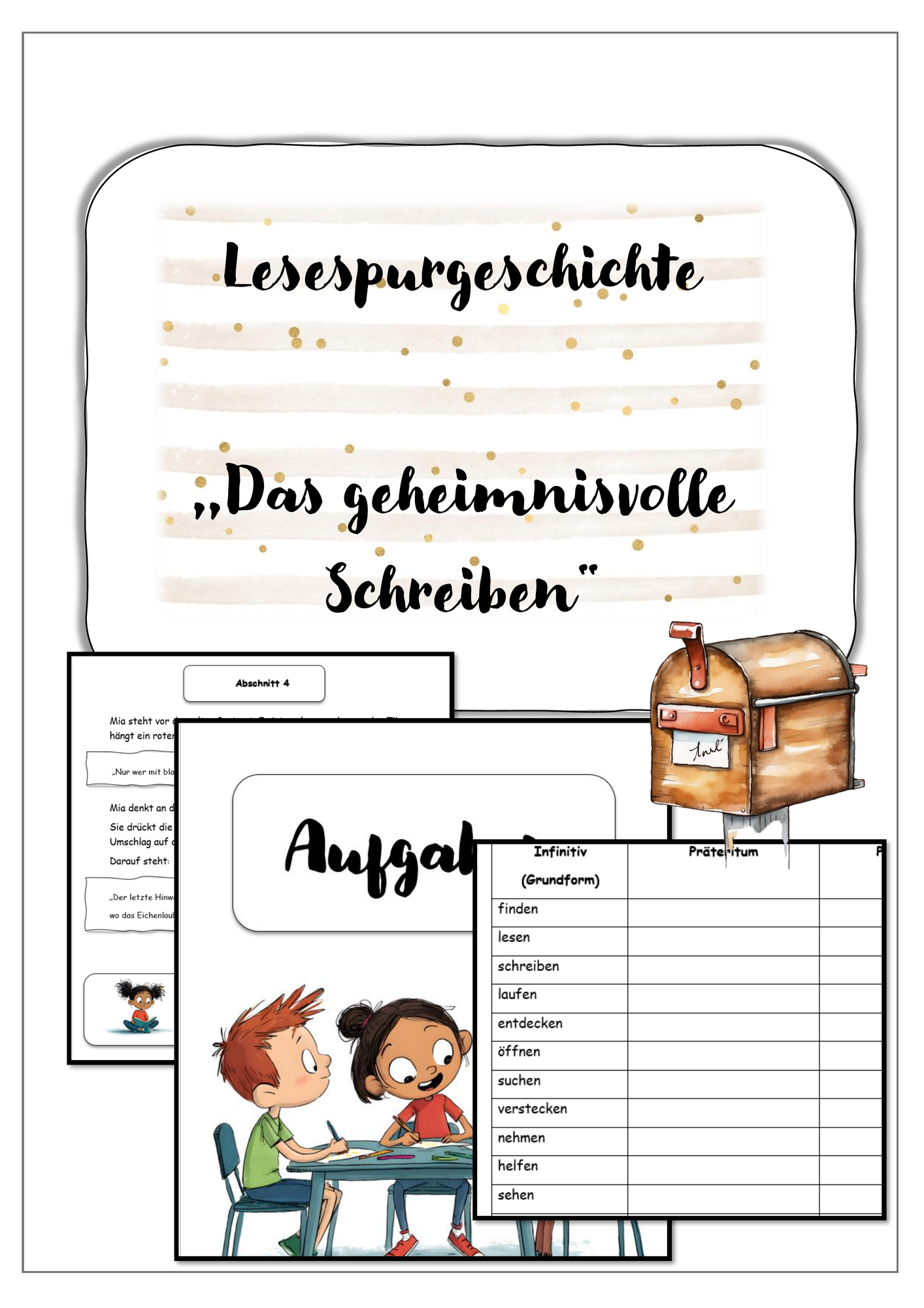 Lesespurgeschichte mit passenden Aufgaben – Unterrichtsmaterial im Fach ...