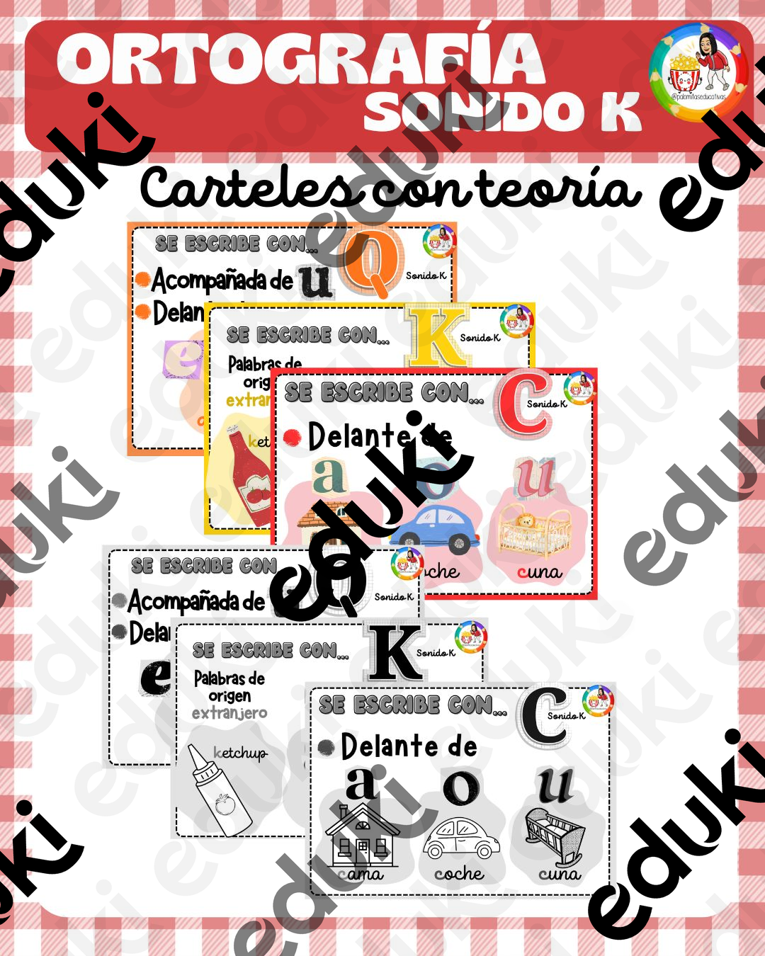 Carteles SONIDO K - material de la siguiente asignatura Lengua y literatura