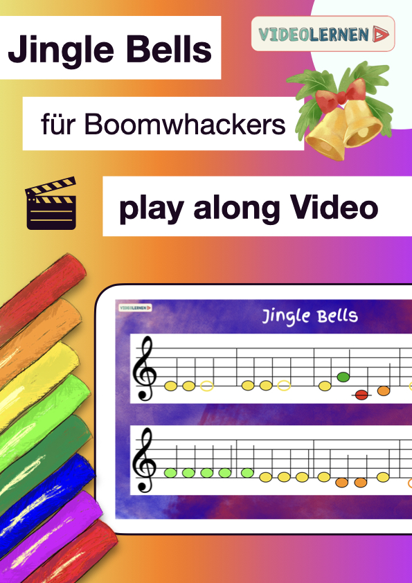 🎬 Musik Weihnachten Jingle Bells Video Noten für Boomwhackers • auch ...