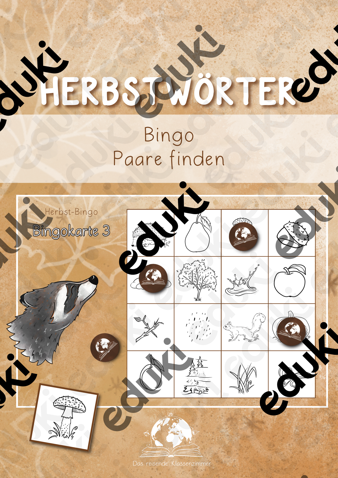 Herbst-Bingo: Wortschatz-Taining leicht gemacht – Unterrichtsmaterial ...