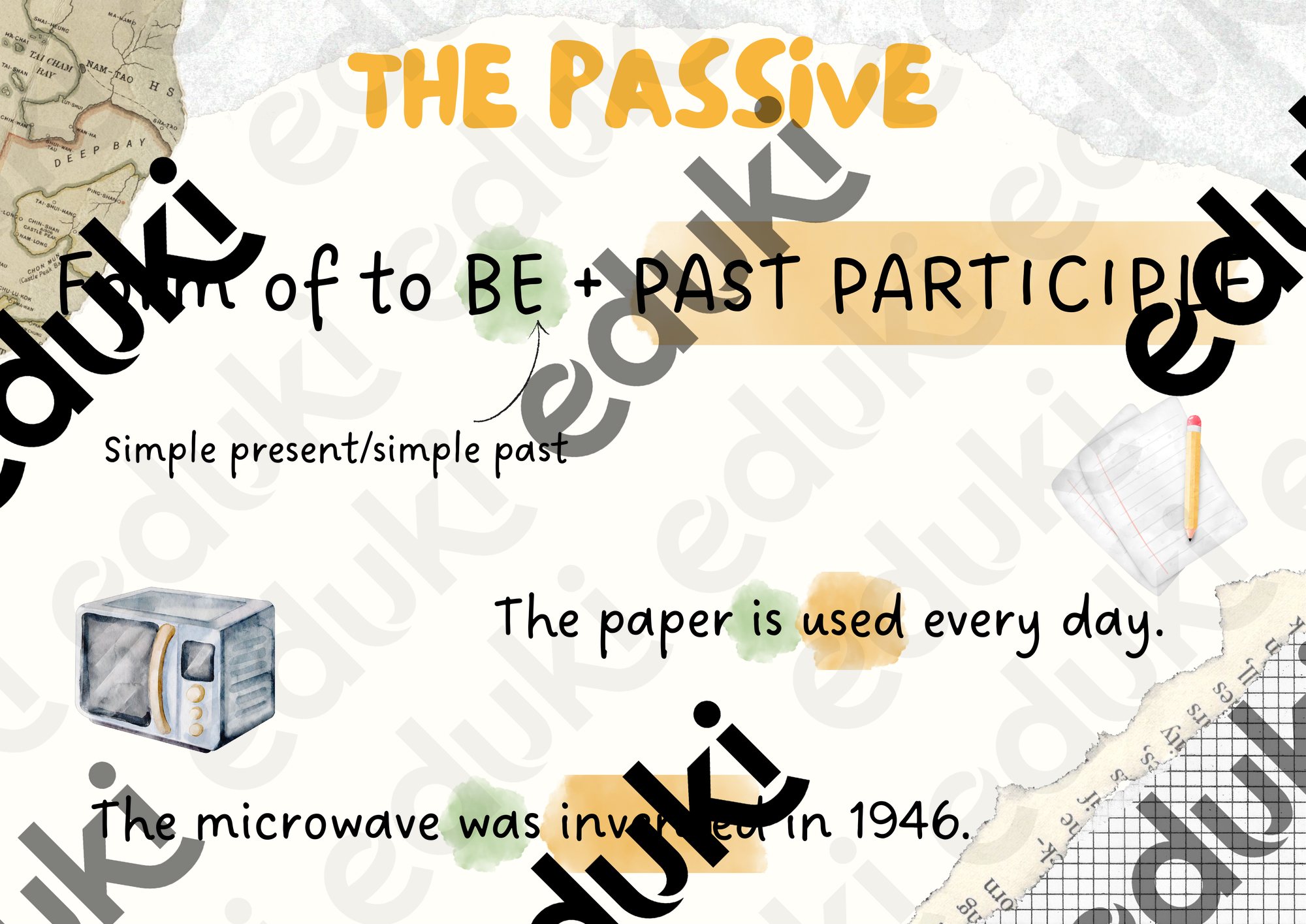 The Passive Poster (Passiv Englischunterricht) – Unterrichtsmaterial im ...