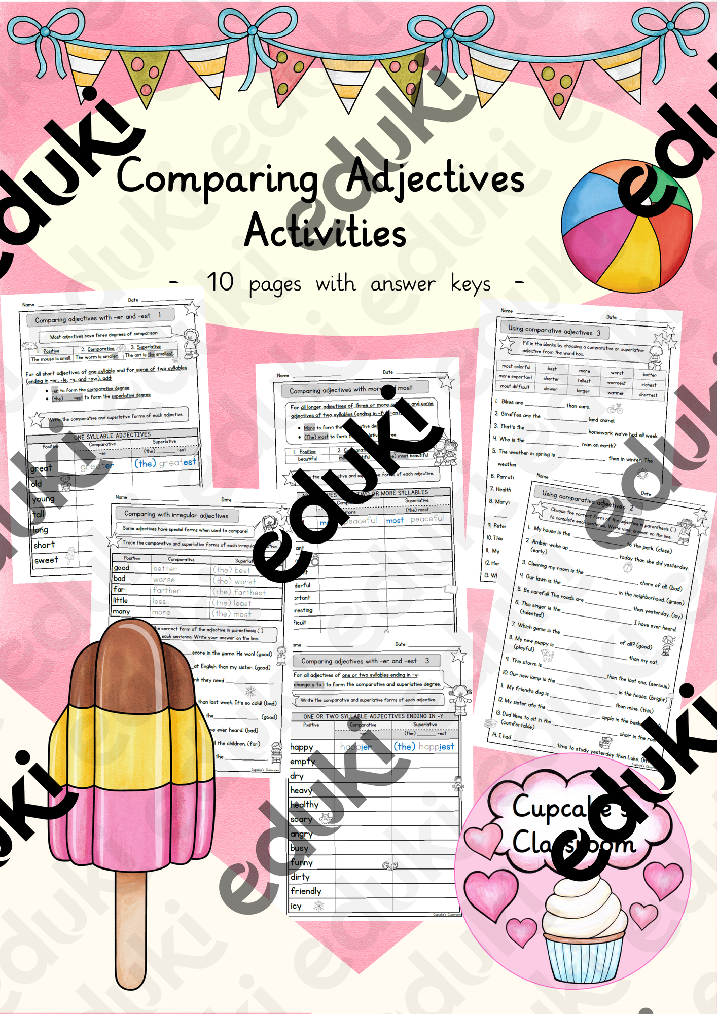 English - Comparing adjectives (Worksheets) - Materiale didattico per ...