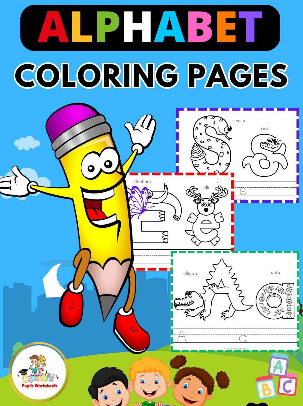 Animal Vocabulary Resource: Alphabet Coloring & Writing Practice ...