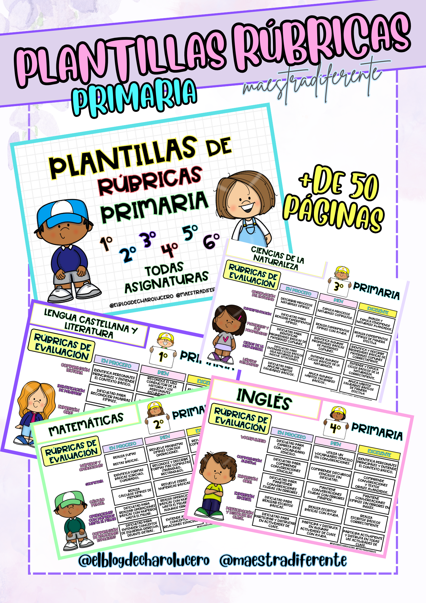 RÚBRICAS EVALUACIÓN PRIMARIA - material de la siguiente asignatura Material interdisciplinario