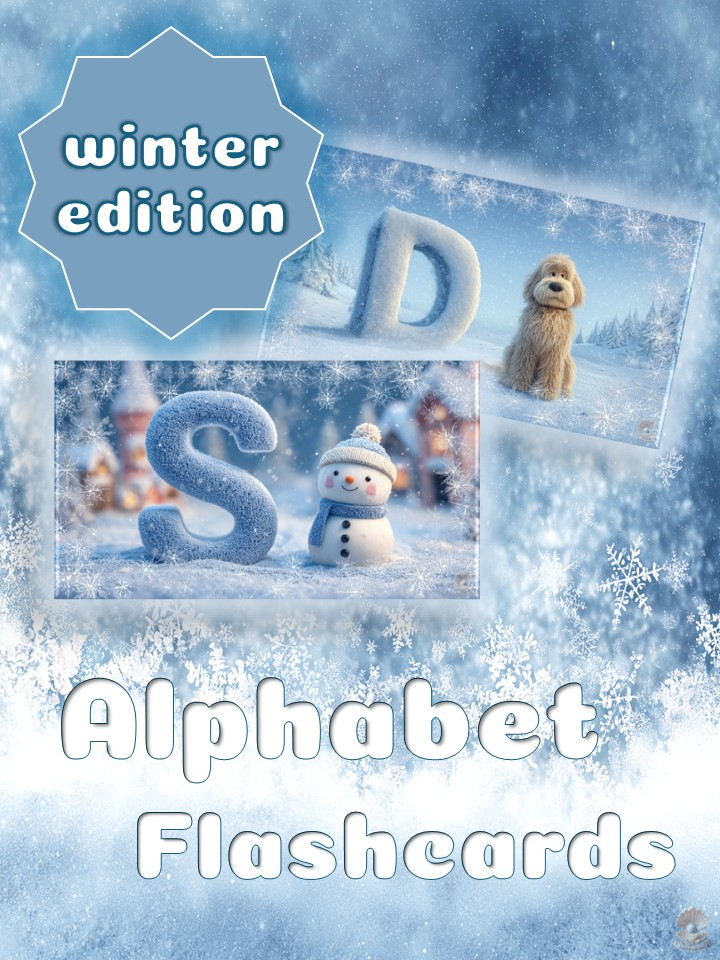 Winter-Themed Alphabet Flashcards | 26 Printable ABC Cards for Kids ...