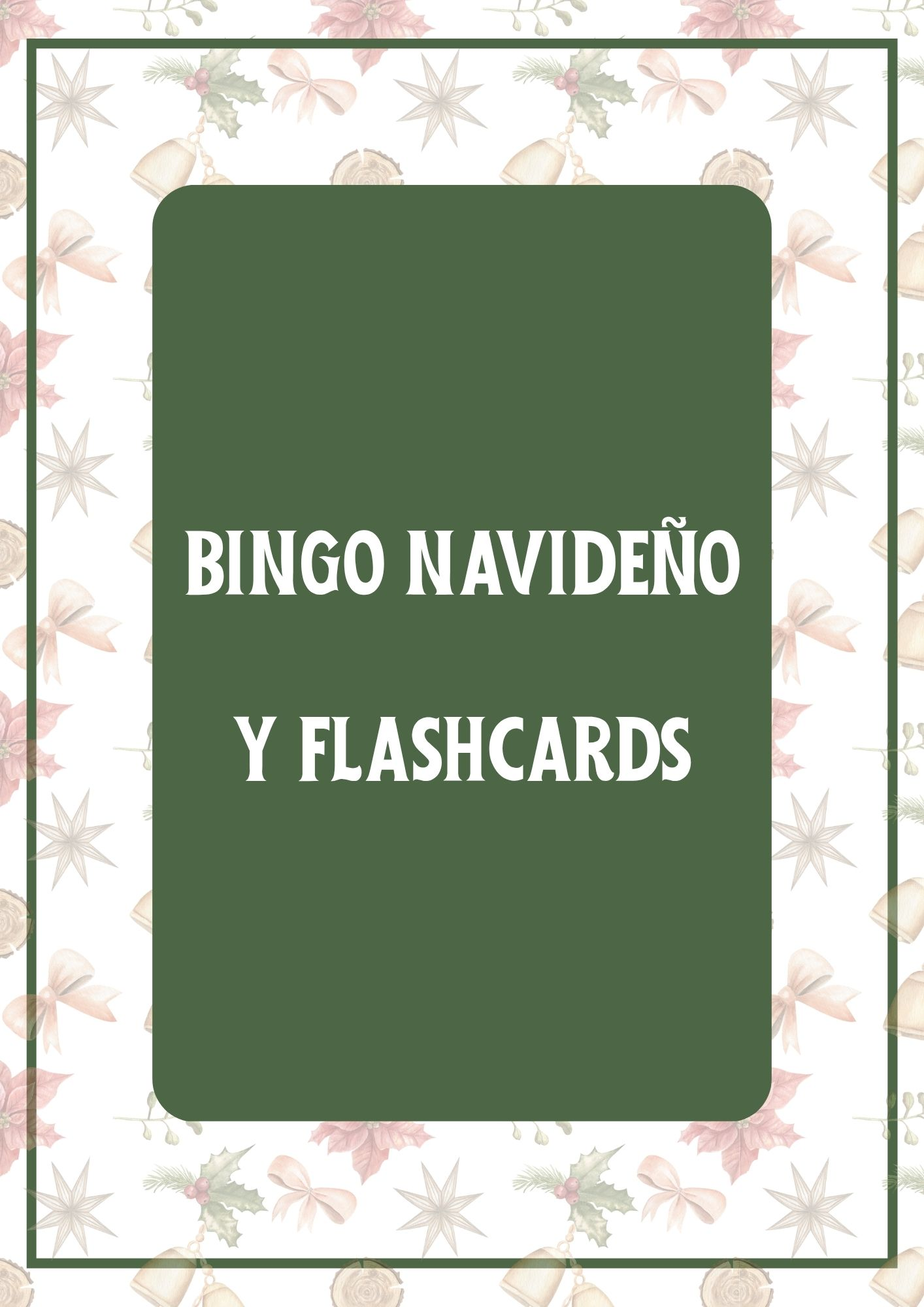 BINGO NAVIDAD + FLASHCARDS NAVIDAD - material de la siguiente ...