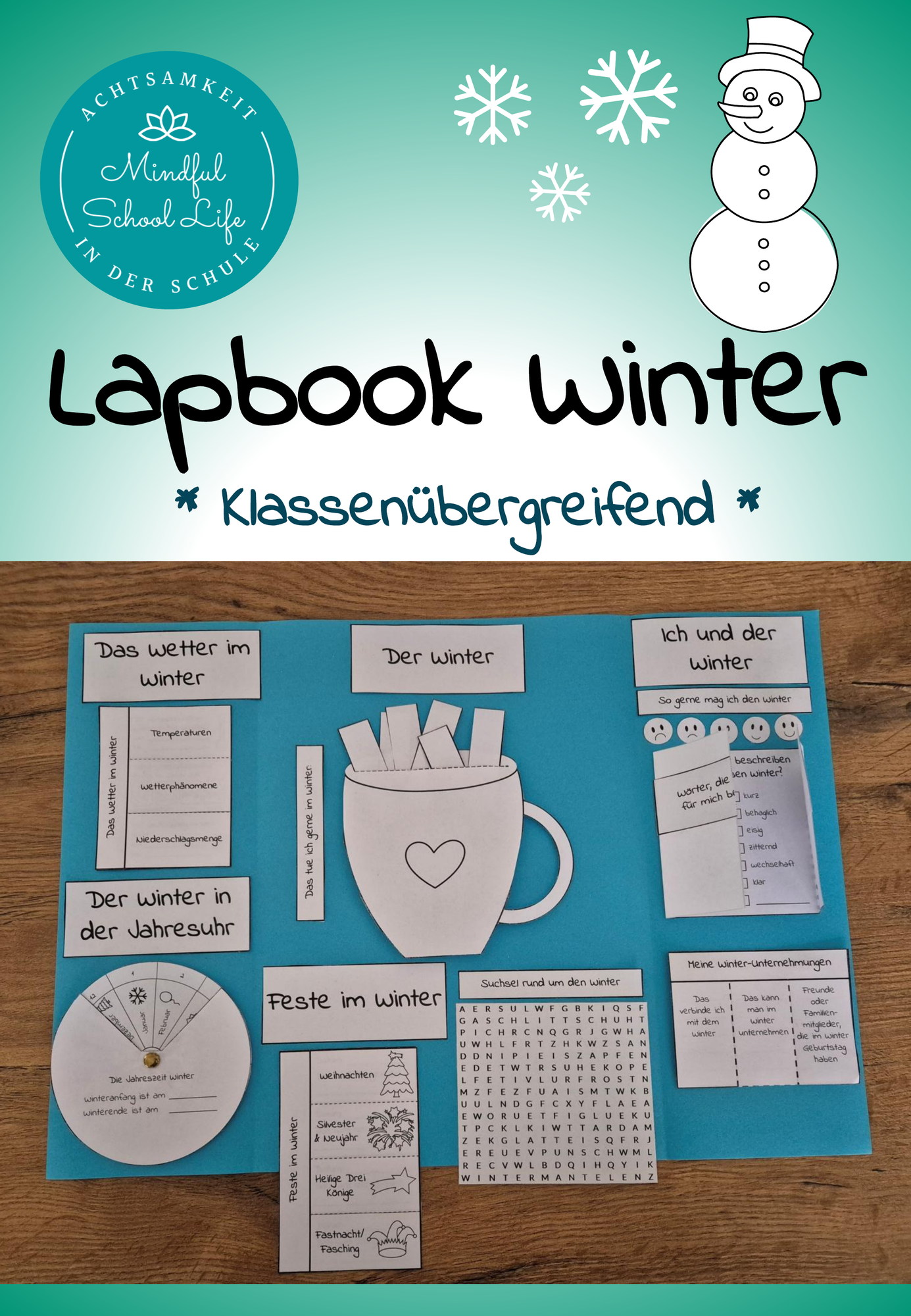 Lapbook Winter – Unterrichtsmaterial in den Fächern Sachunterricht ...