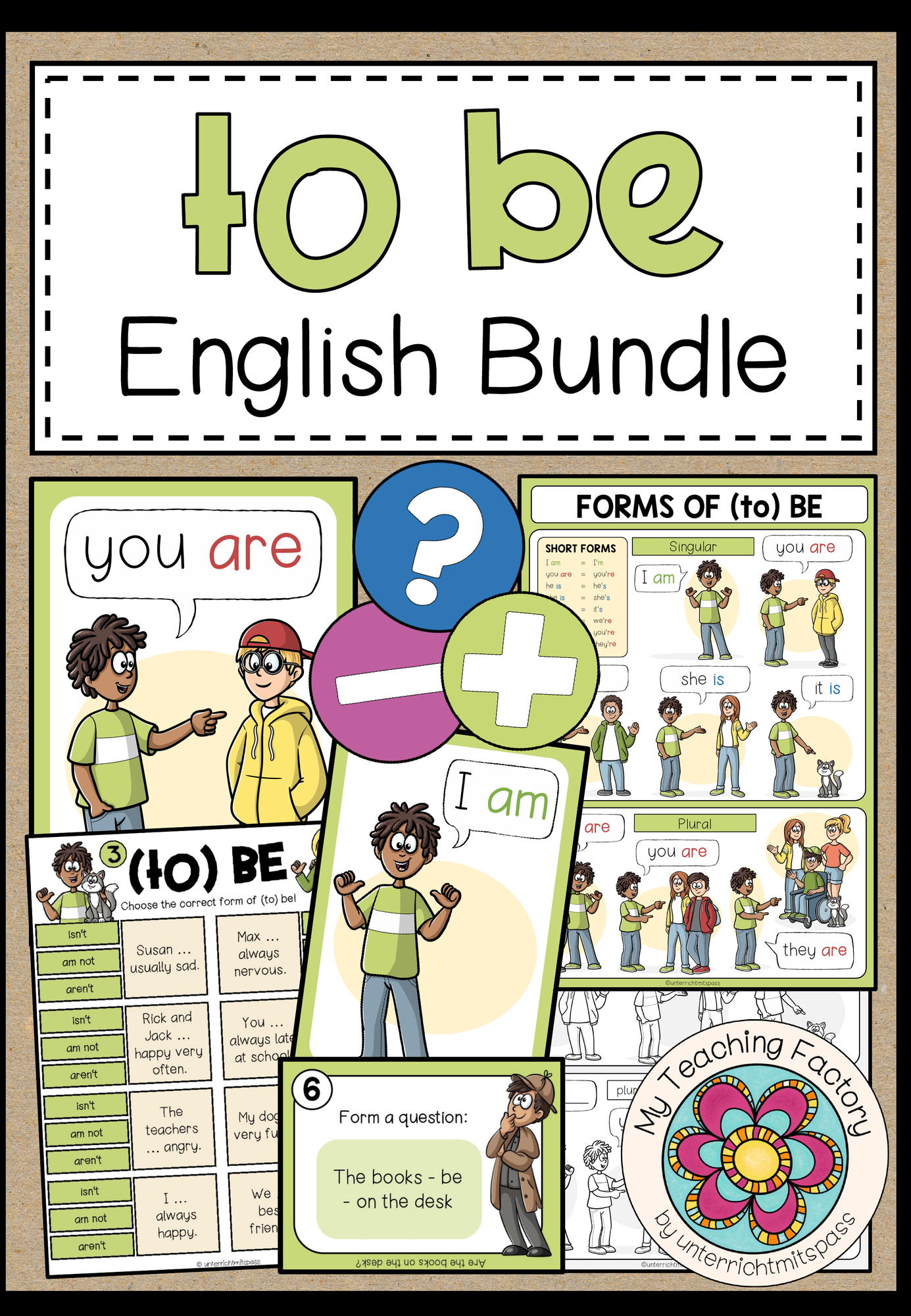 Forms of to be - Poster - material de la siguiente asignatura