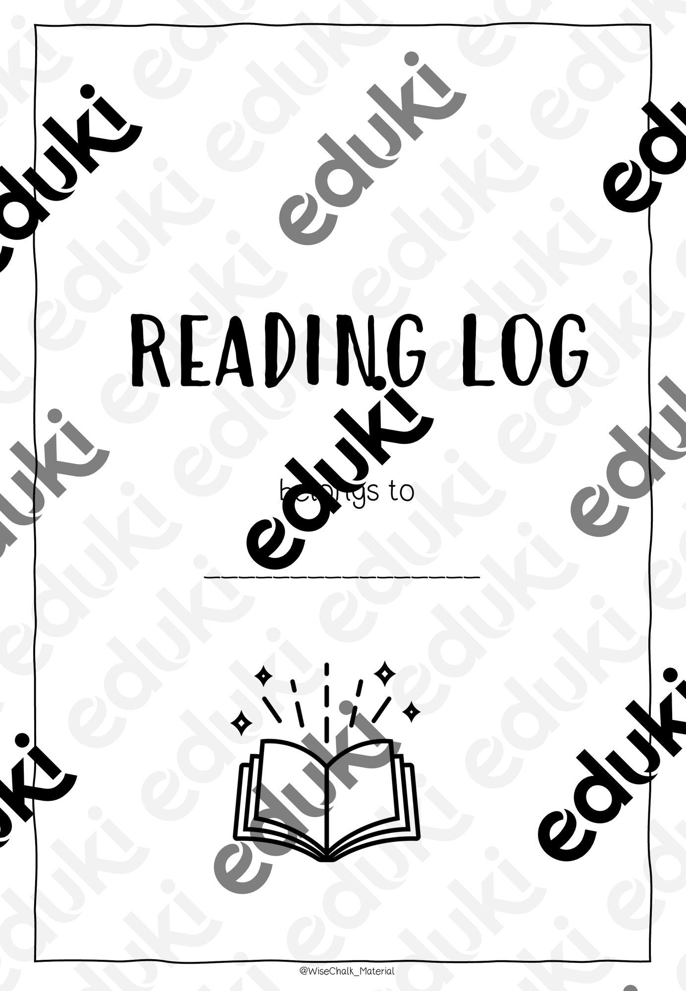 READING LOG: Extensive Reading – Unterrichtsmaterial im Fach Englisch