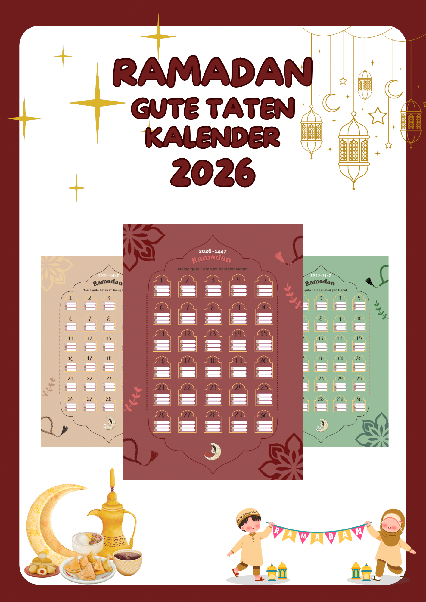 Ramadan Kalender für das Jahr 2026 – Unterrichtsmaterial im Fach Religion