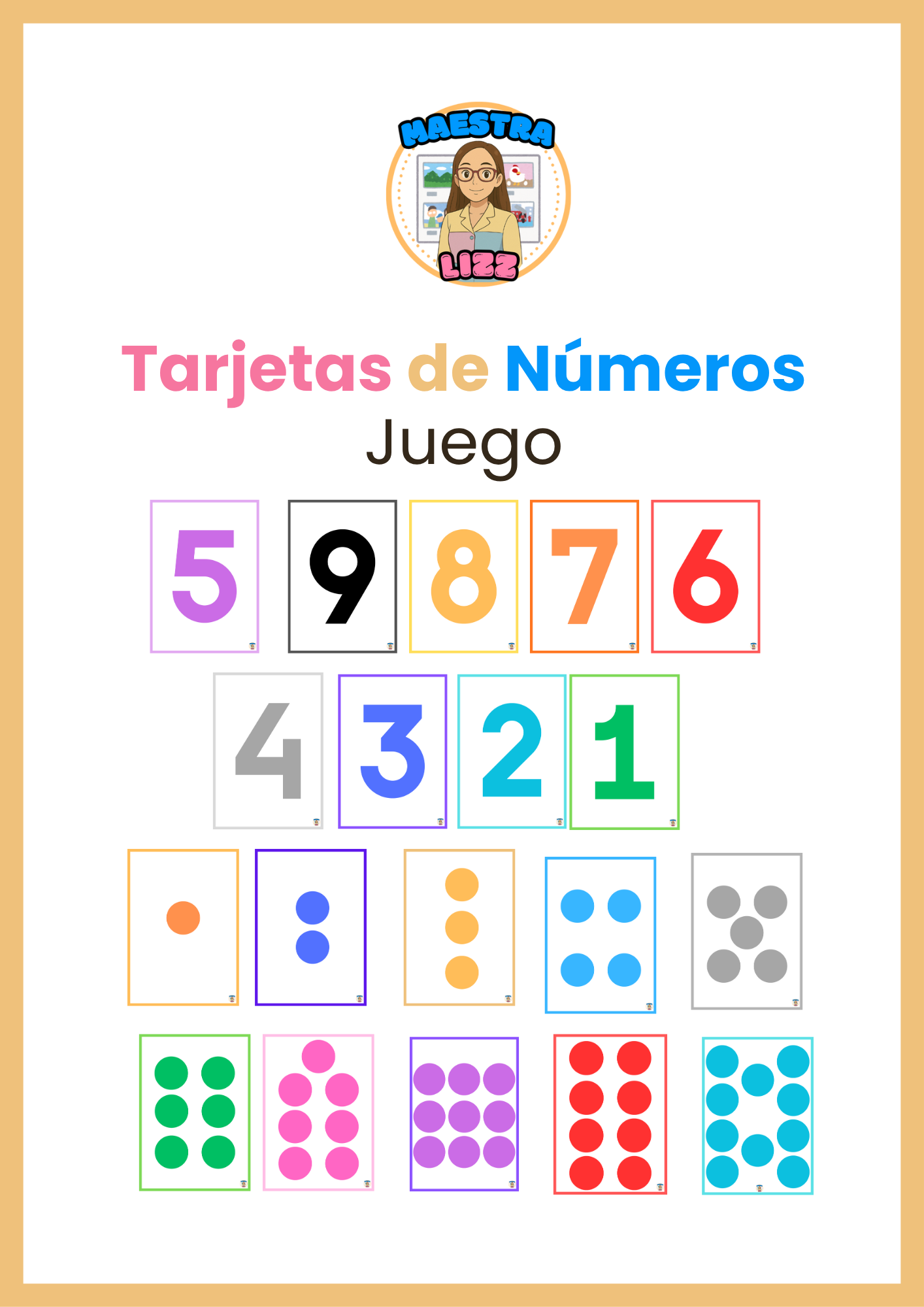 números con puntos y grafía - juego - material de la siguiente ...