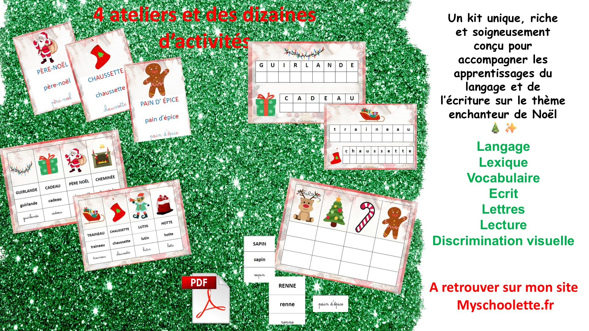 Langage et Ecrit Maternelle : Ateliers de Noël ! - Ressource ...