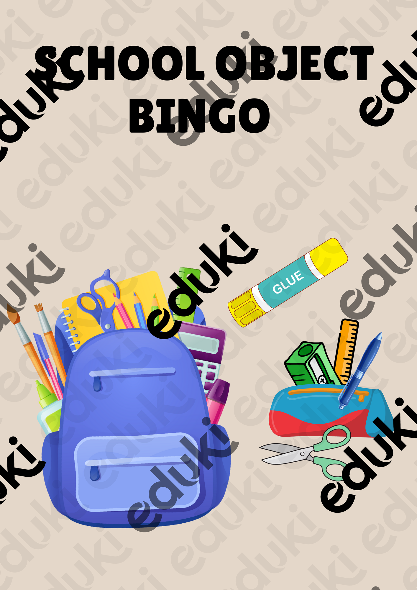 school object bingo_20251122_185255_0000 - Materiale didattico per la ...