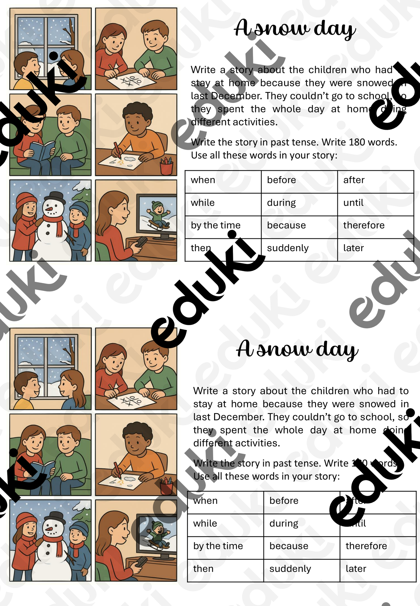 Picture Story Past Simple Year 7 – Unterrichtsmaterial im Fach Englisch