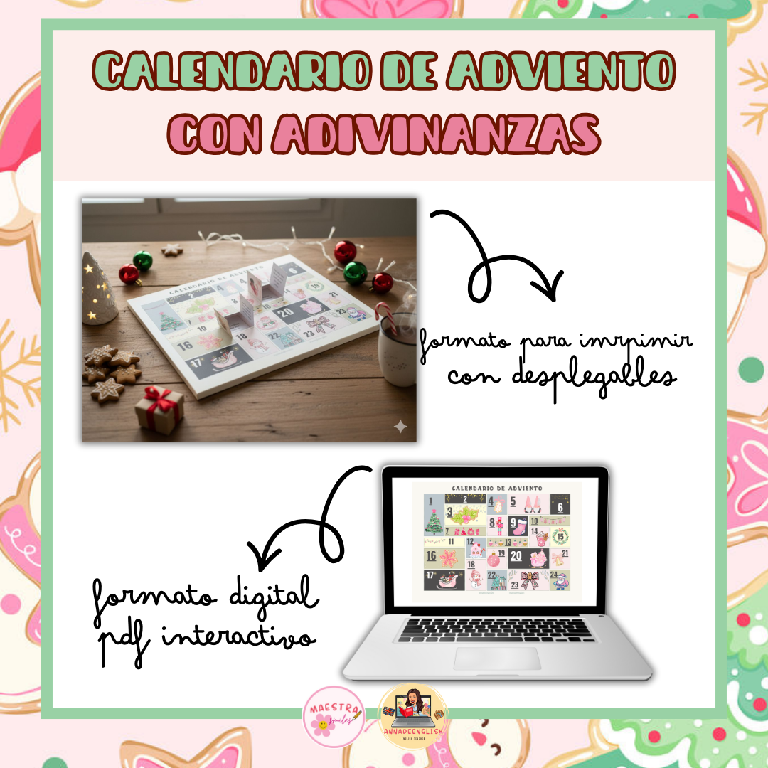 Calendario de Adviento adivinanzas - material didáctico de las ...