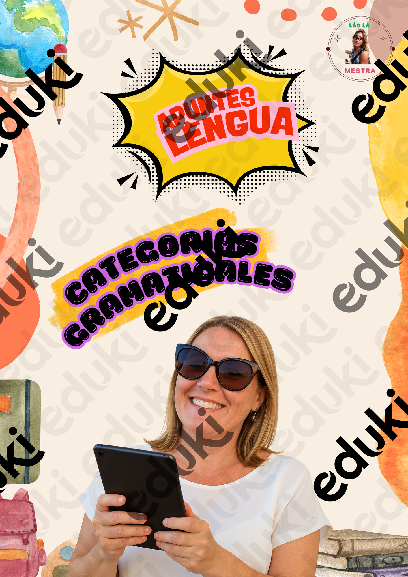 JUEGO CATEGORÍAS GRAMATICALES SUSTANTIVO, ADJETIVO Y VERBO - material ...