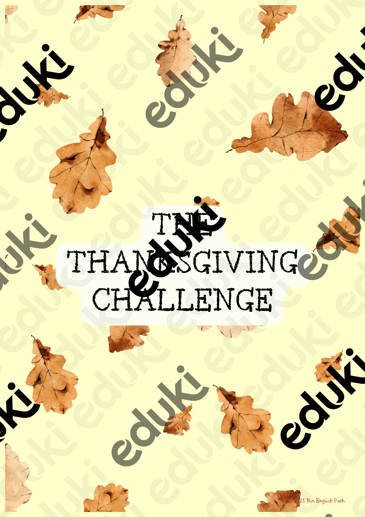 Thanksgiving Challenge - material de la siguiente asignatura Inglés ...