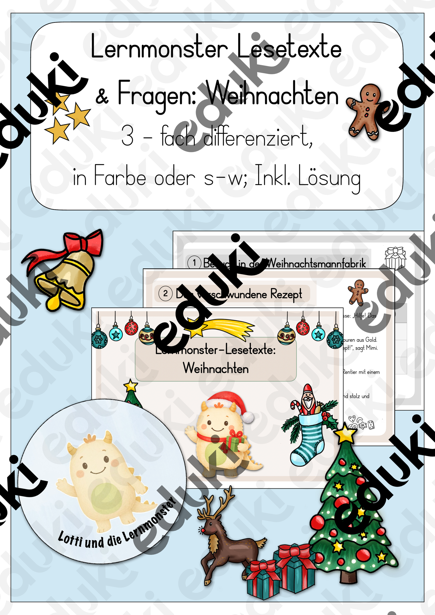 Weihnachten - Lesen - Materialpaket – Unterrichtsmaterial im Fach Deutsch