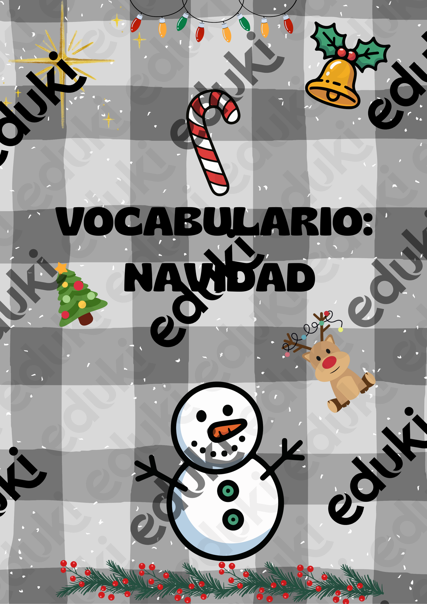 Tarjetas: Vocabulario de Navidad - material de la siguiente asignatura ...