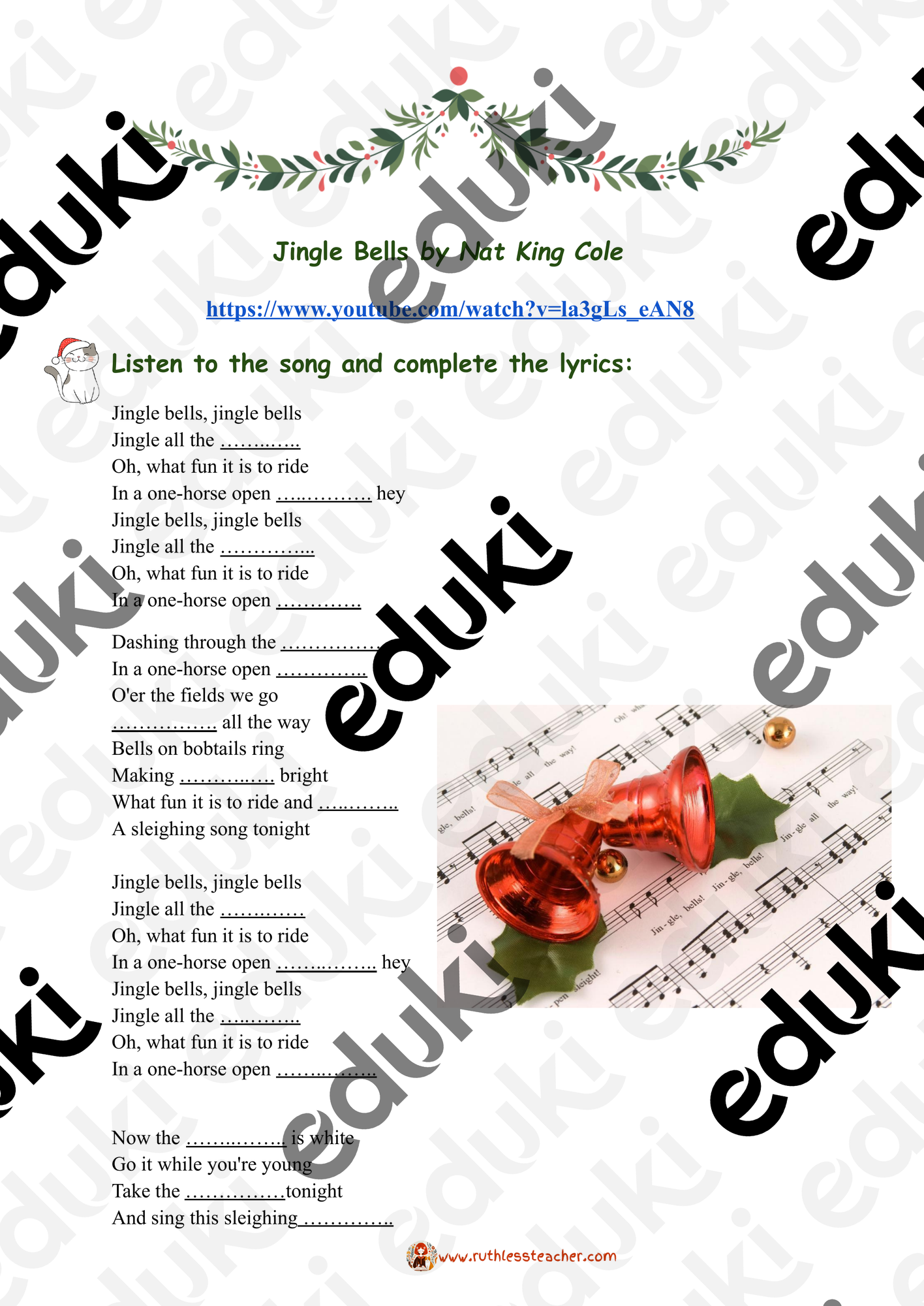 Christmas Listening-Jingle Bells A2 - Εκπαιδευτικό υλικό για το μάθημα