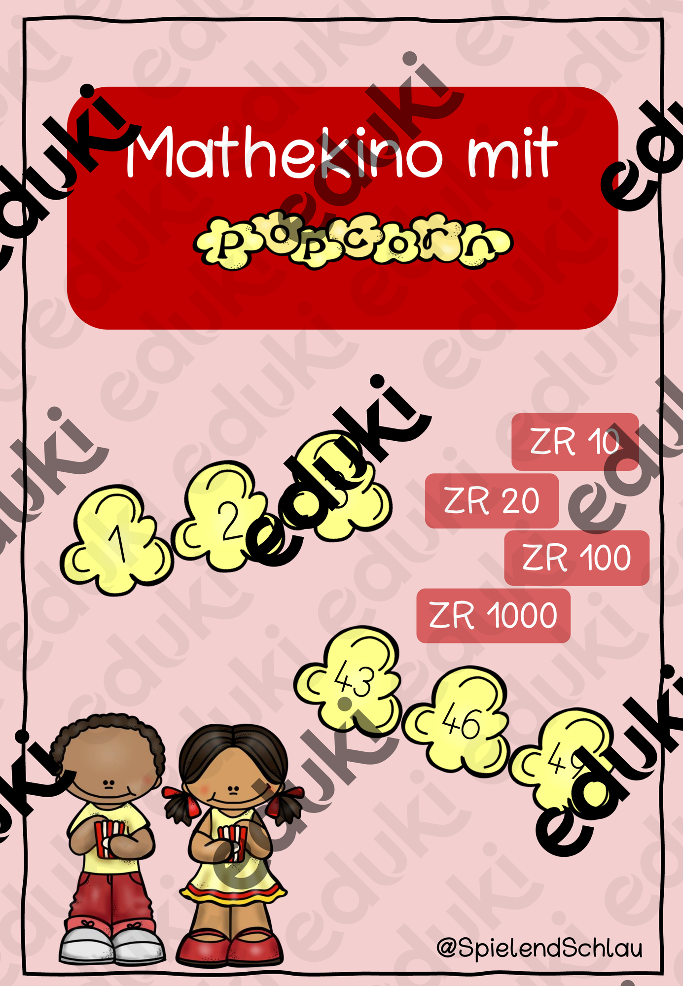 Mathekino - Popcornzahlen sortieren & vergleichen – Unterrichtsmaterial im Fach Mathematik