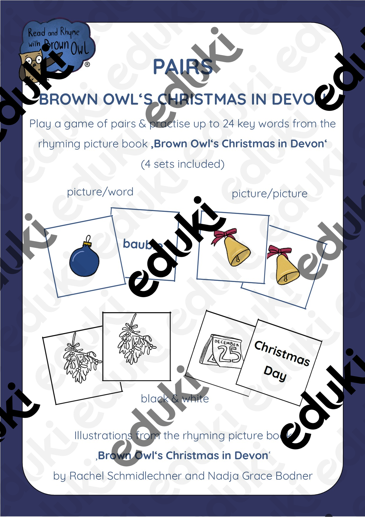 Christmas in Devon - GAME OF PAIRS - material de la siguiente ...