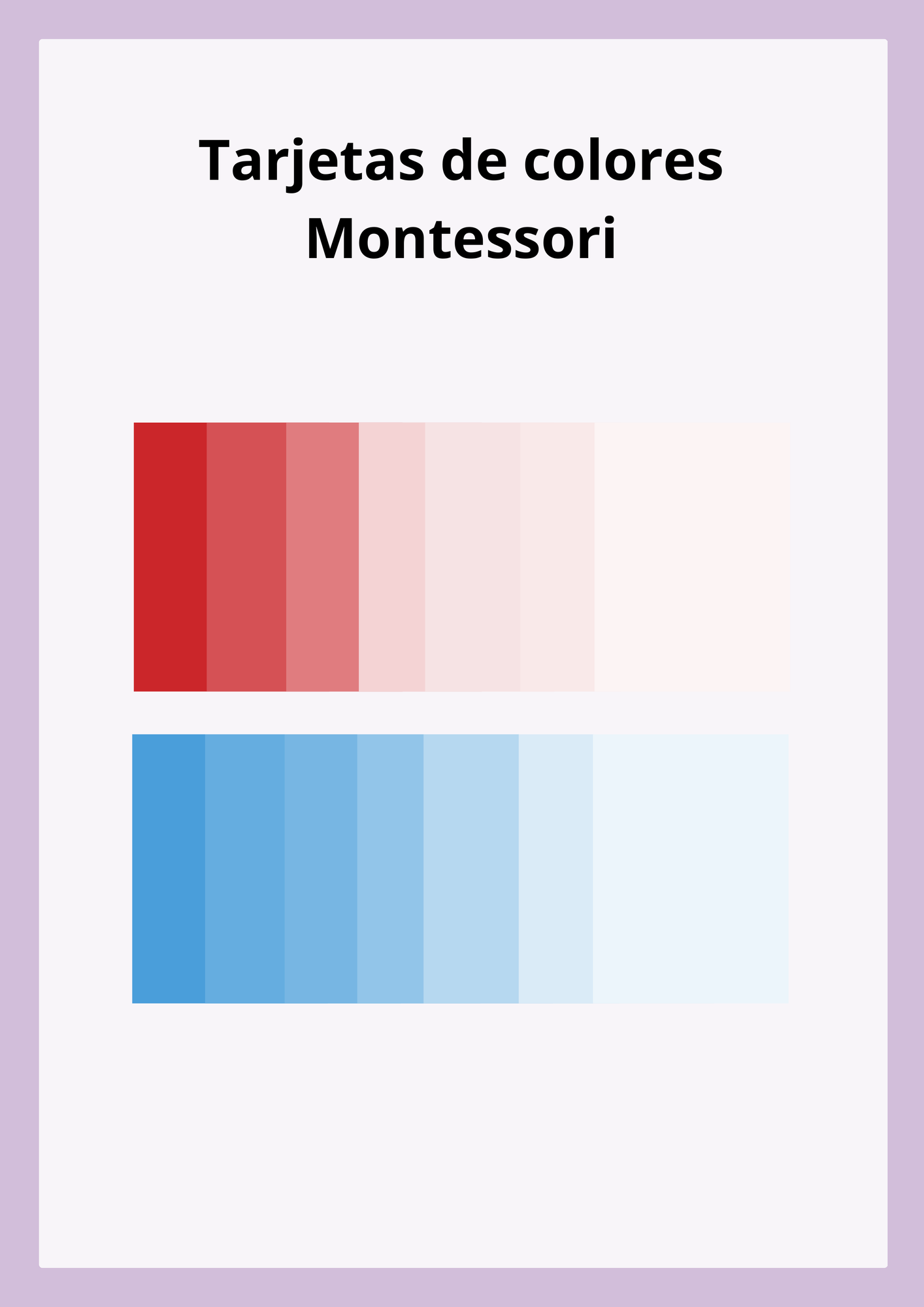 Tarjetas de colores Montessori - material de la siguiente asignatura ...