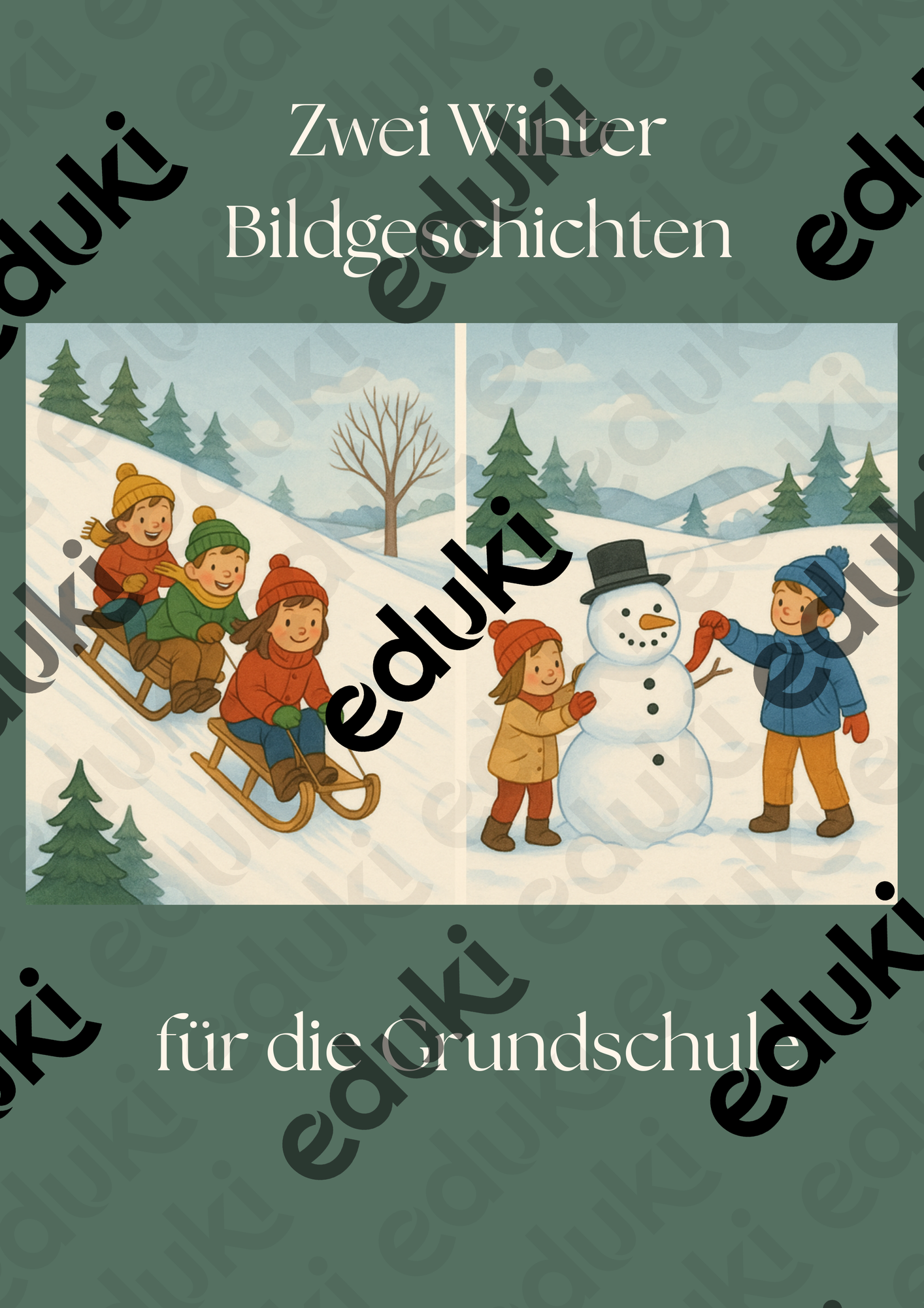 Winterbildgeschichten – Unterrichtsmaterial im Fach Deutsch