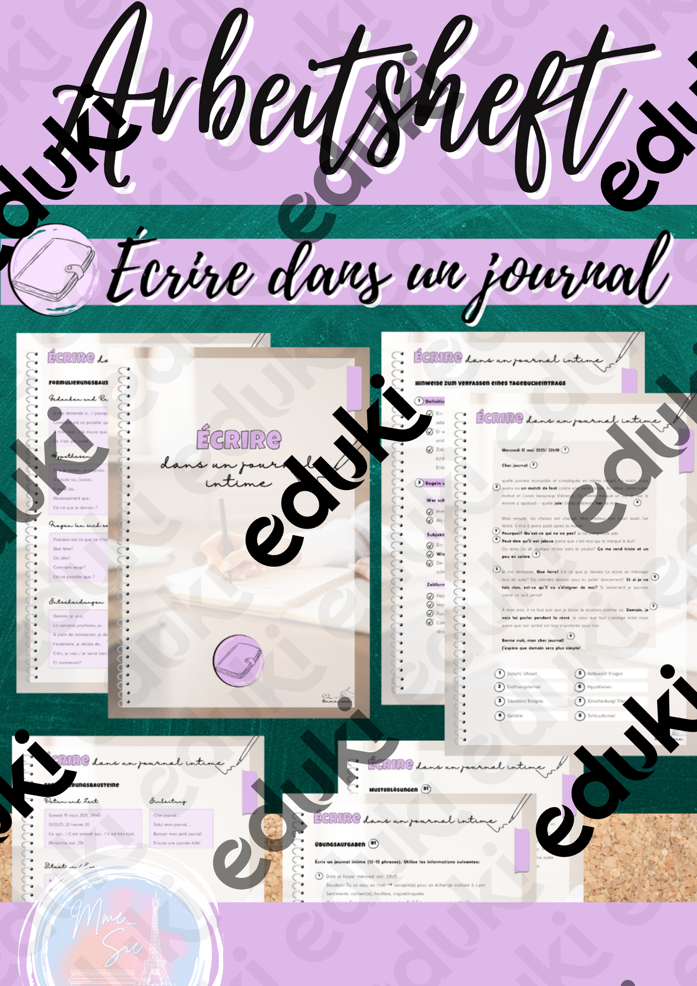 Production écrite: Écrire dans un journal intime – Unterrichtsmaterial ...