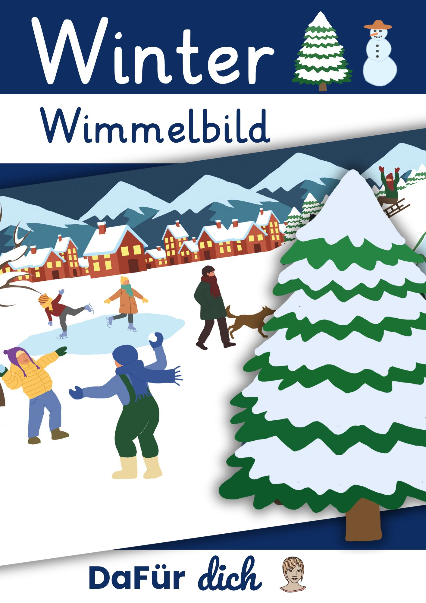 Wimmelbild | Winter – Unterrichtsmaterial in den Fächern Deutsch & DaZ ...