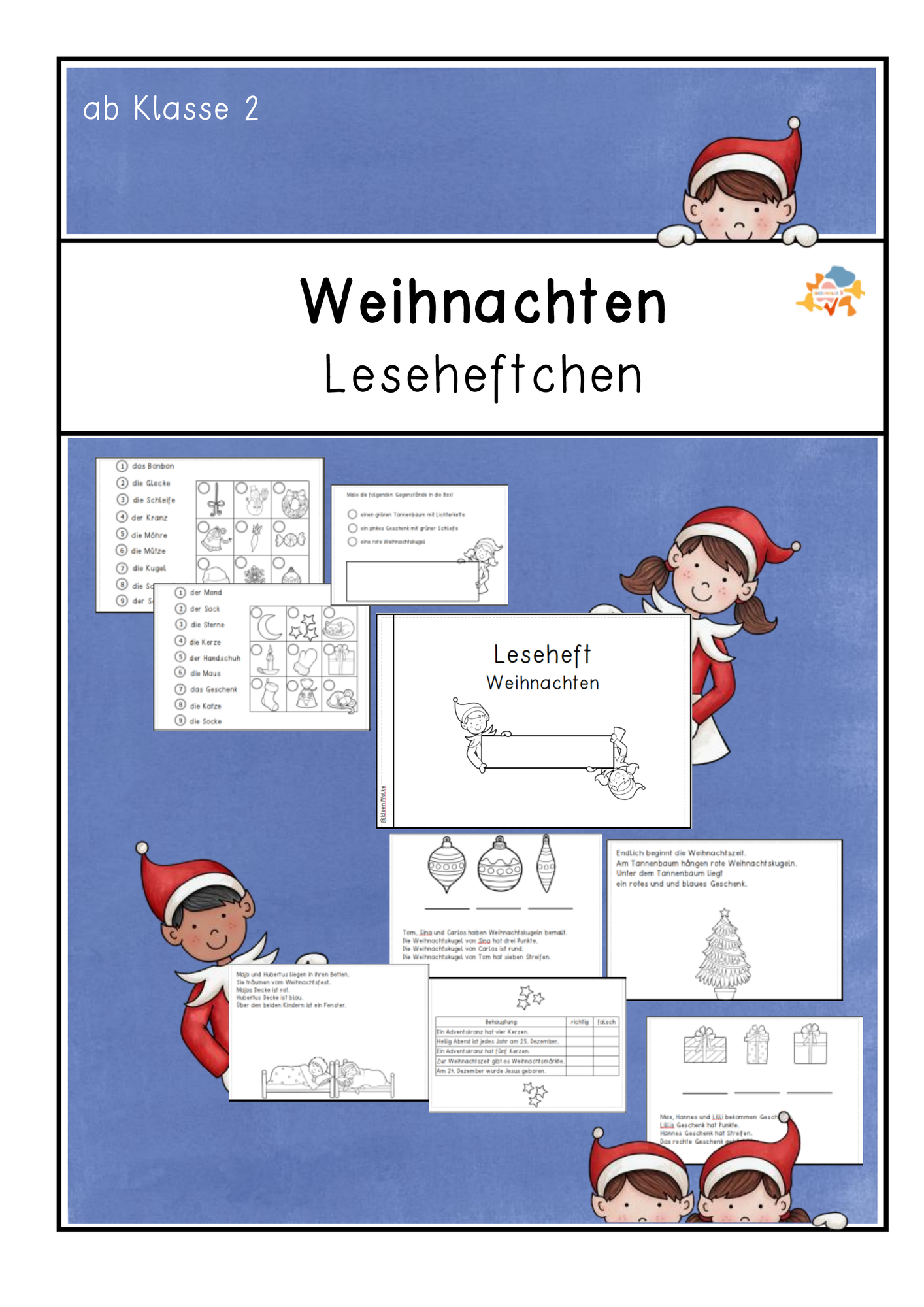 Weihnachten- Leseheftchen – Unterrichtsmaterial im Fach Deutsch