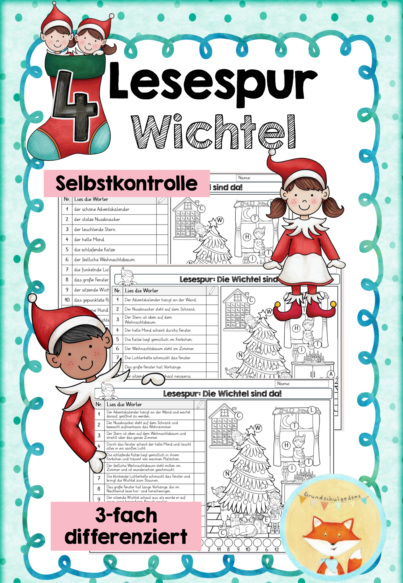 Lesespur "Die Wichtel sind da!" – Unterrichtsmaterial im Fach Deutsch