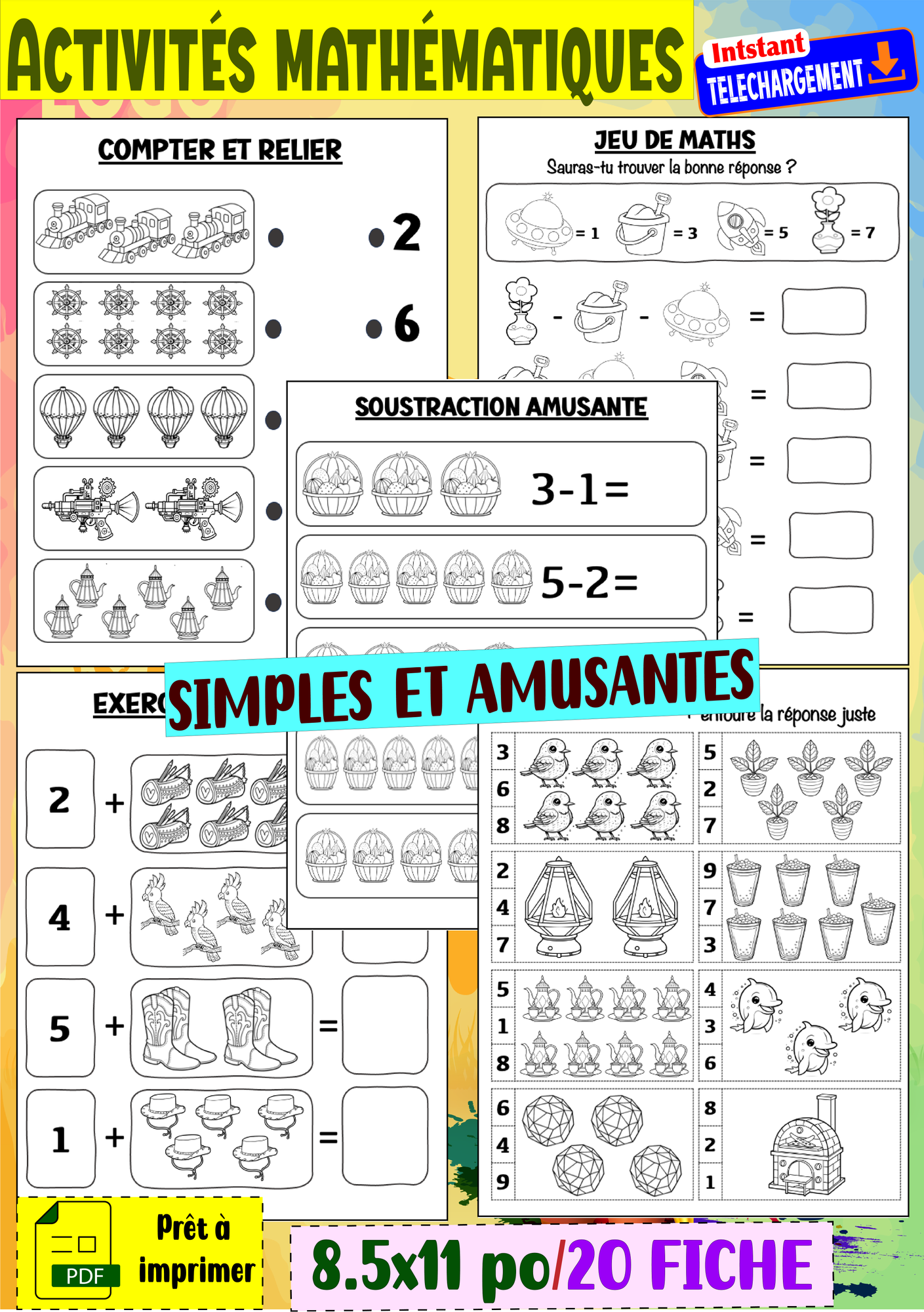 Activités mathématiques simples et amusantes - Ressource pédagogique ...