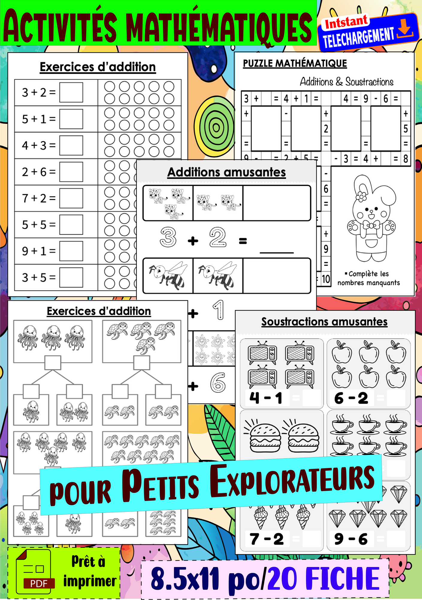 Activités mathématiques pour Petits Explorateurs - Ressource ...