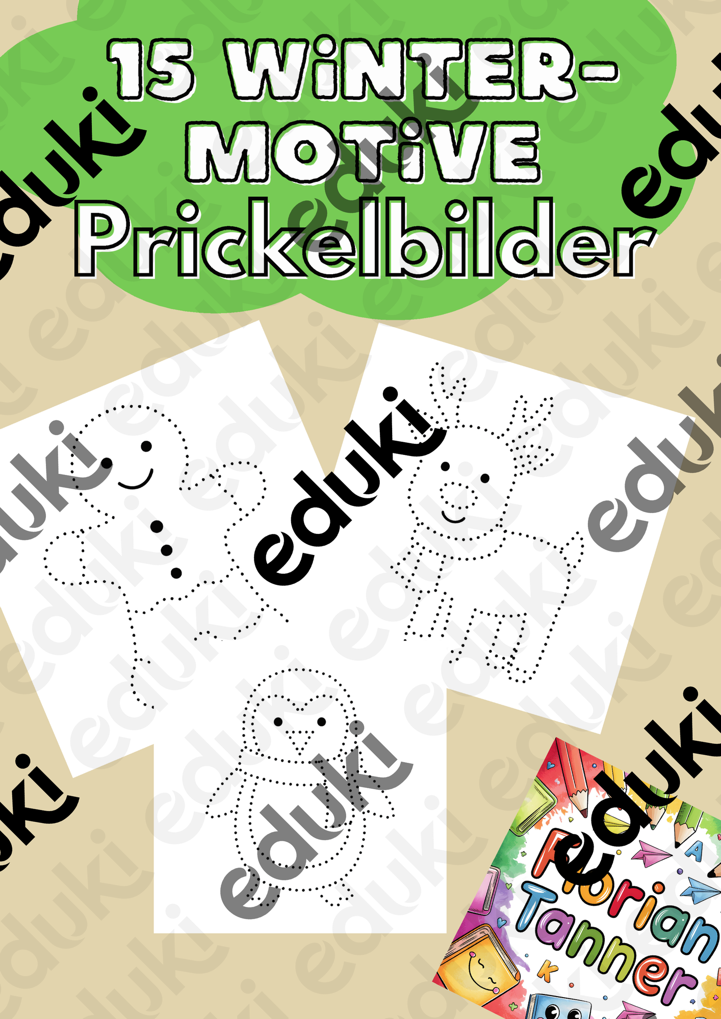 Prickelbilder Winter – 15 festliche Motive – Unterrichtsmaterial im ...