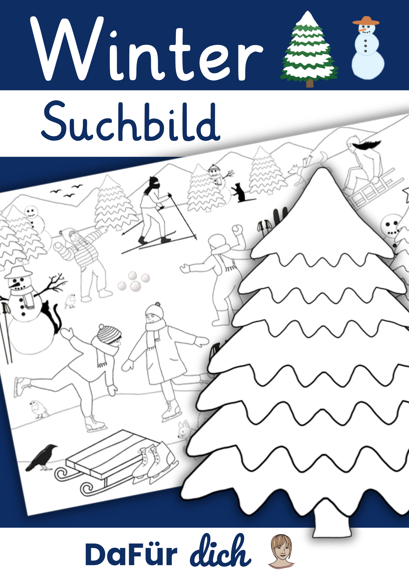 Suchbild | Wimmelbild | Winter – Unterrichtsmaterial in den Fächern ...