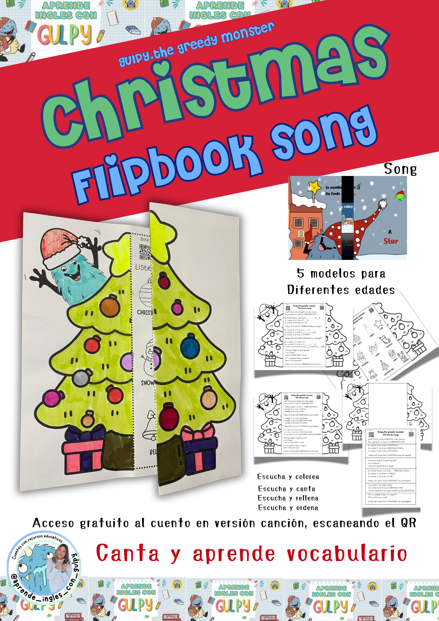 Christmas Listening flipbook and song - material de la siguiente asignatura