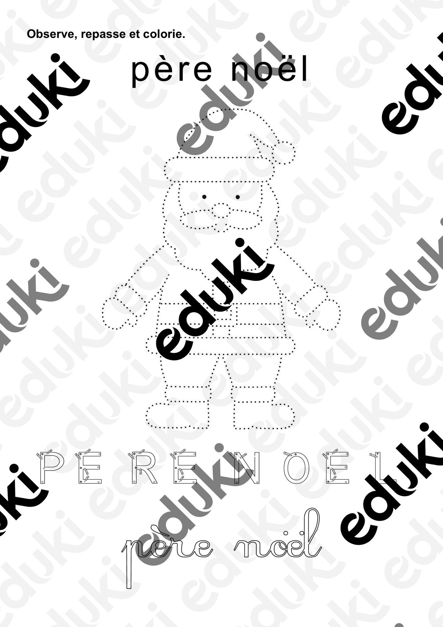 Écriture & Graphisme Noël – script, cursive, capitale – Série de fiches ...