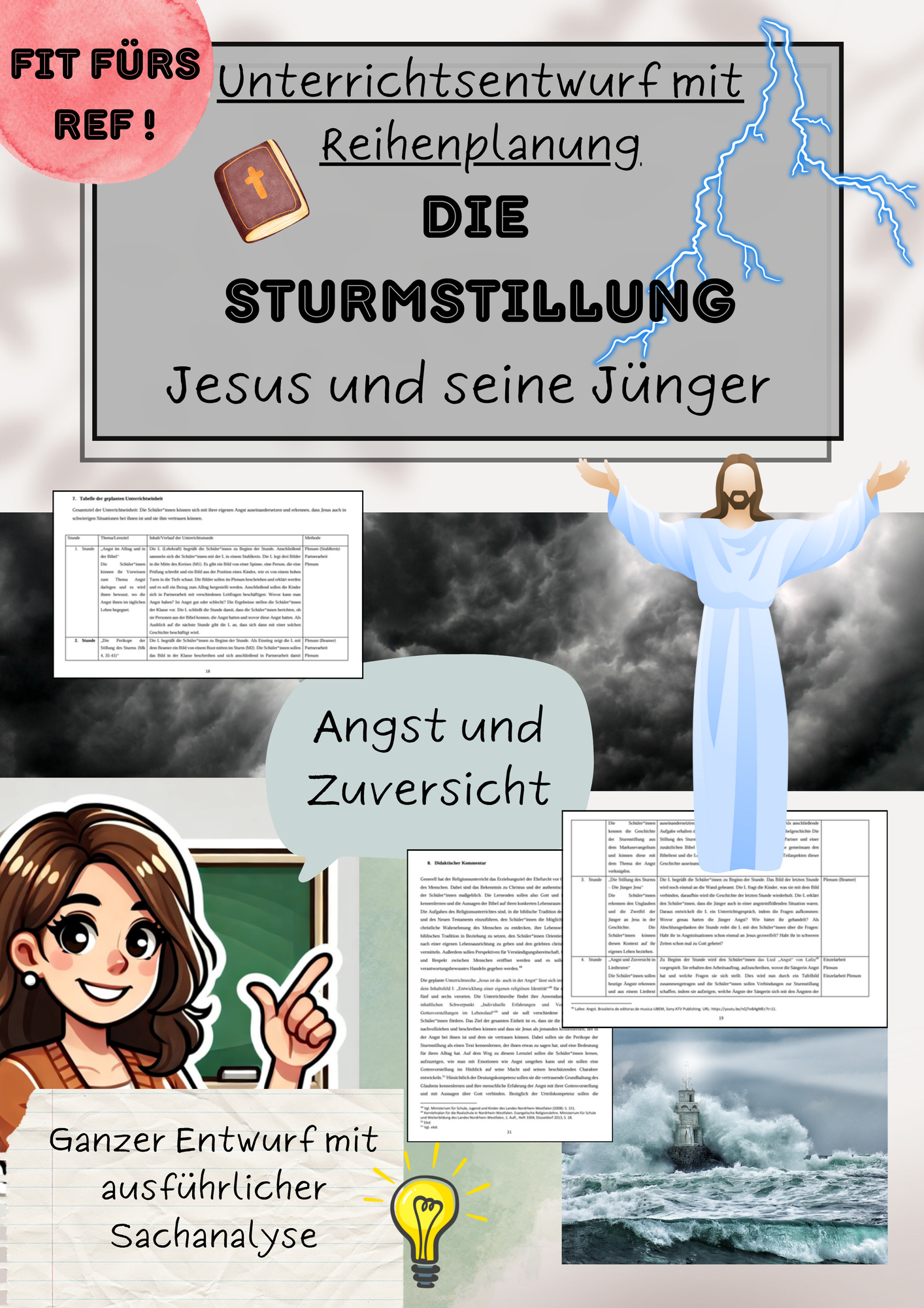 Jesus- Die Sturmstillung Unterrichtsentwurf mit Exegese ...