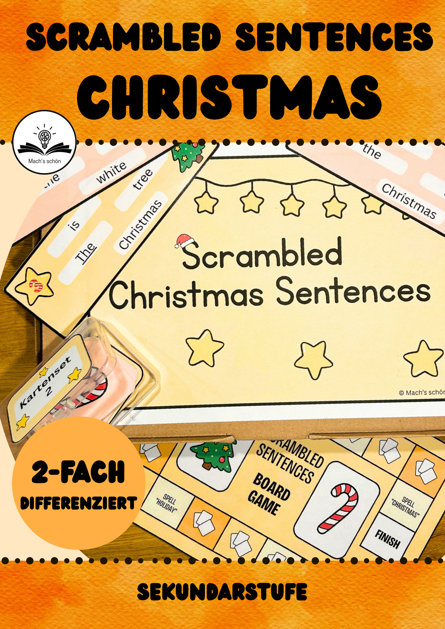 Scrambled Christmas sentences Board game – Unterrichtsmaterial im Fach ...