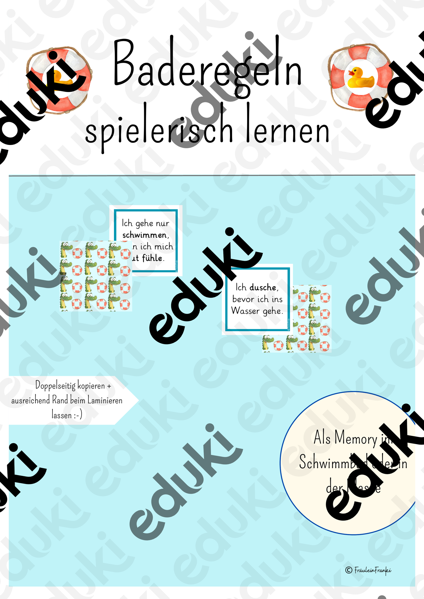Baderegeln für den Schwimmunterricht - Finde deinen Zwilling ...