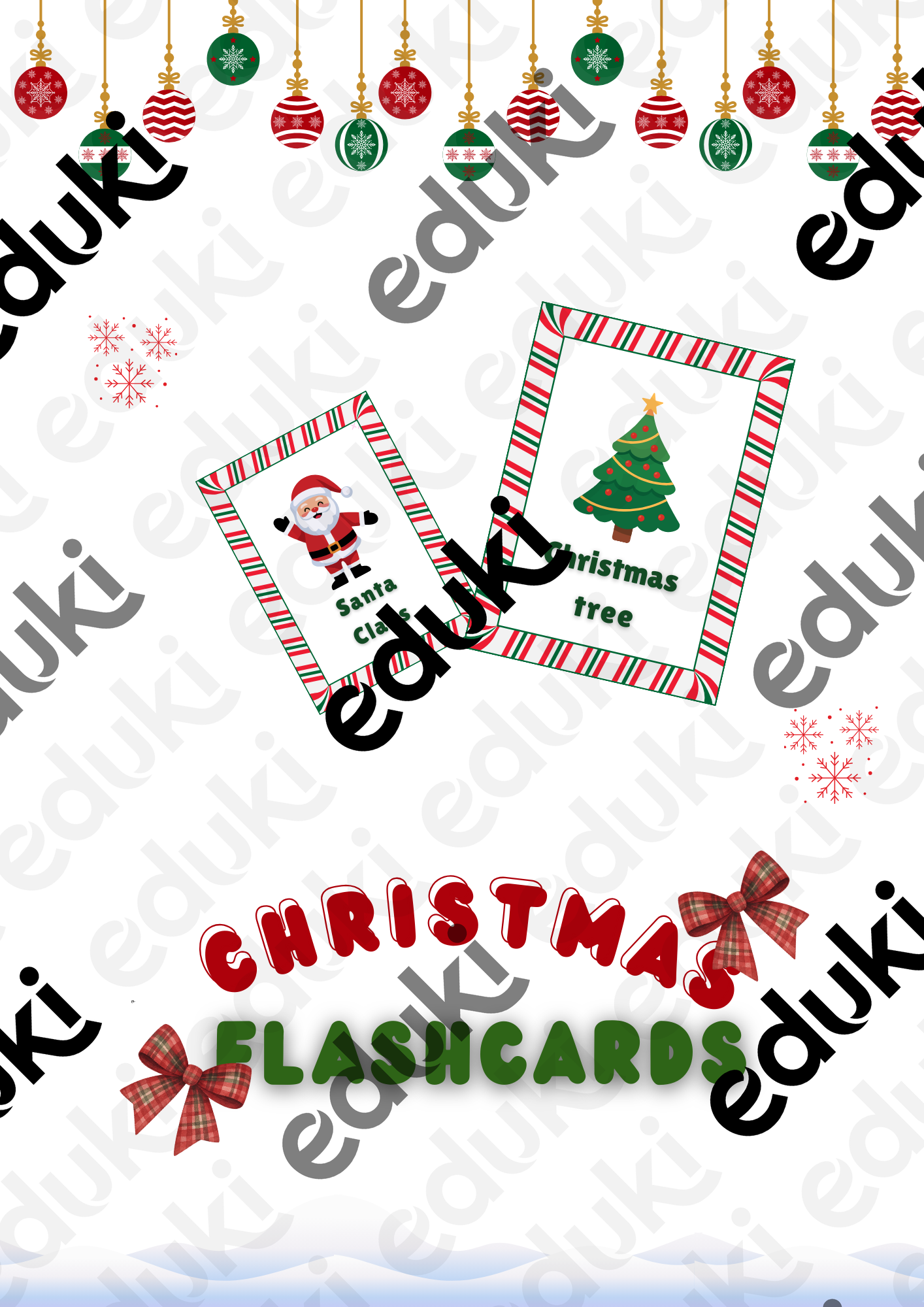Christmas flashcards - Candy Cane edition - Εκπαιδευτικό υλικό για το ...