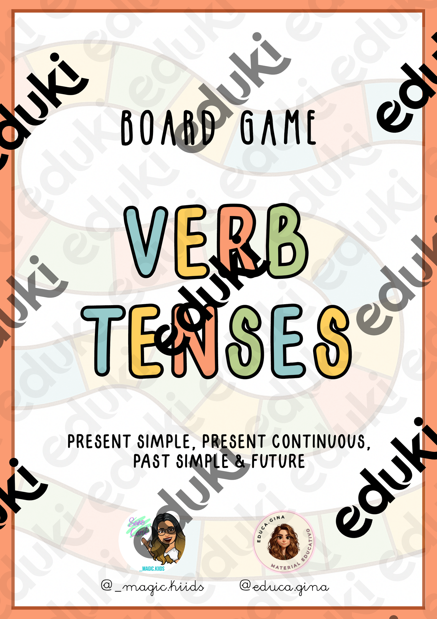 Gioco da tavolo - Verb Tenses Board Game - Materiale didattico per la ...