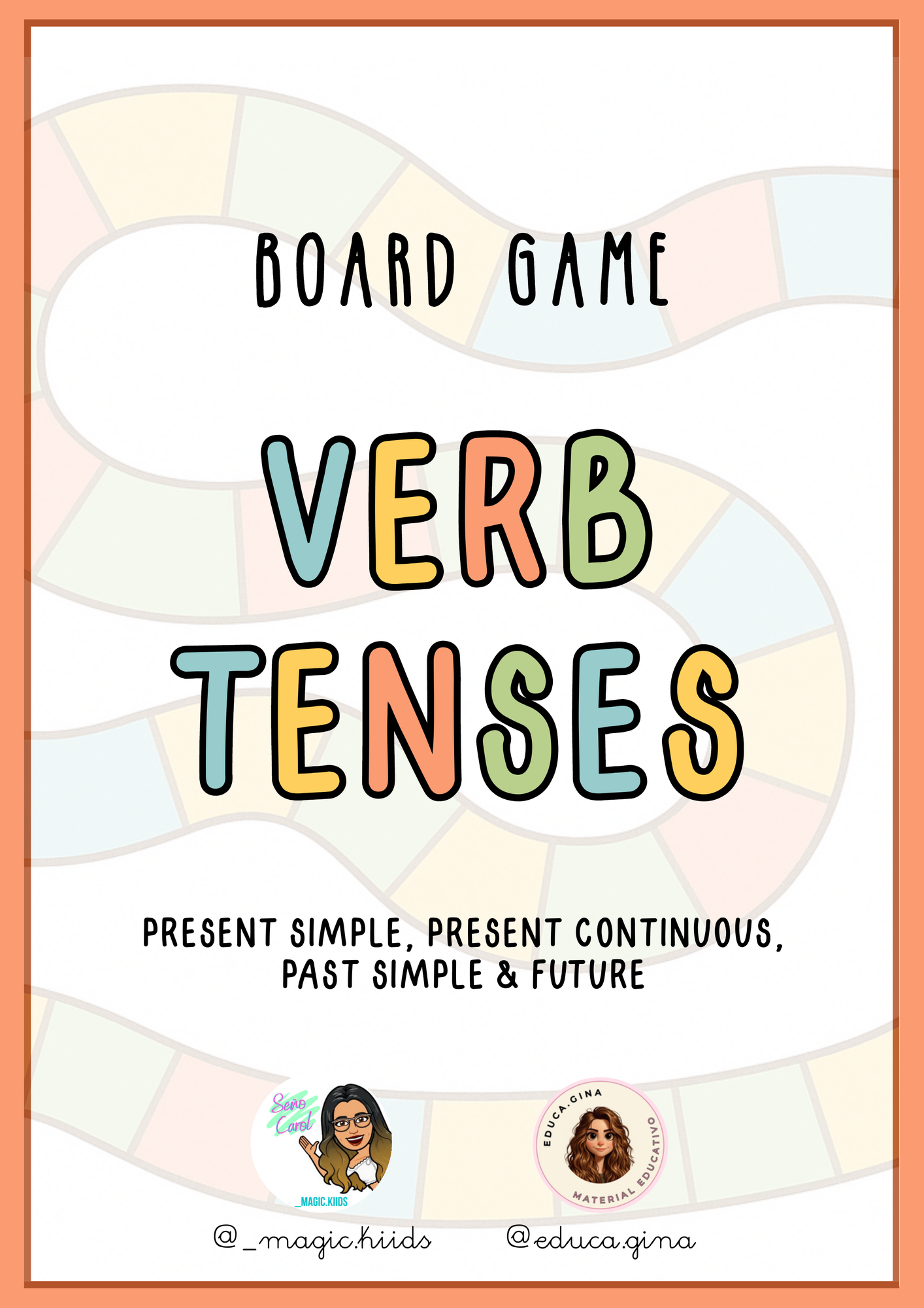 επιτραπέζιο παιχνίδι - Verb Tenses Board Game - Εκπαιδευτικό υλικό για ...