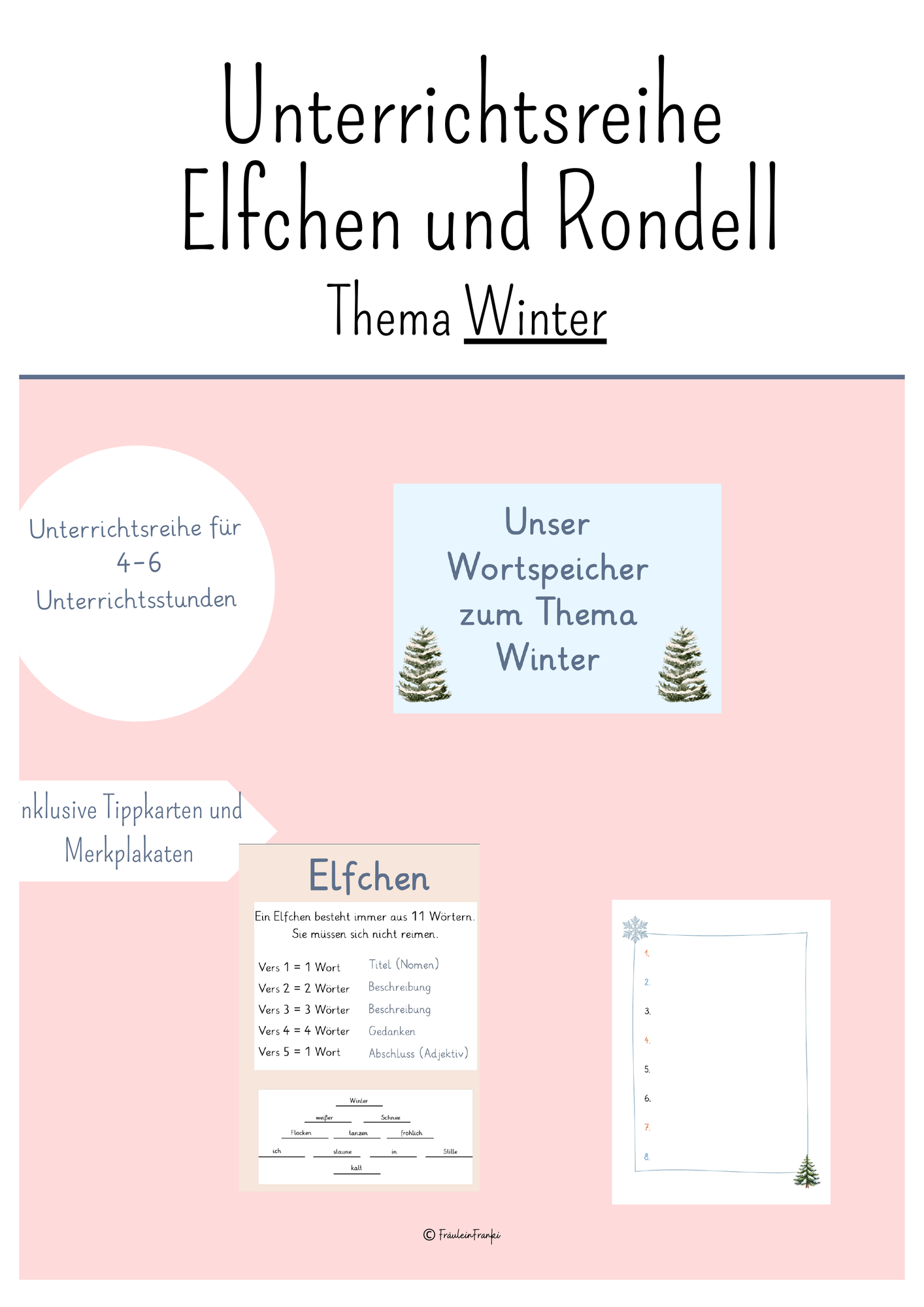Unterrichtsreihe Gedichte zum Thema Winter – Unterrichtsmaterial im ...
