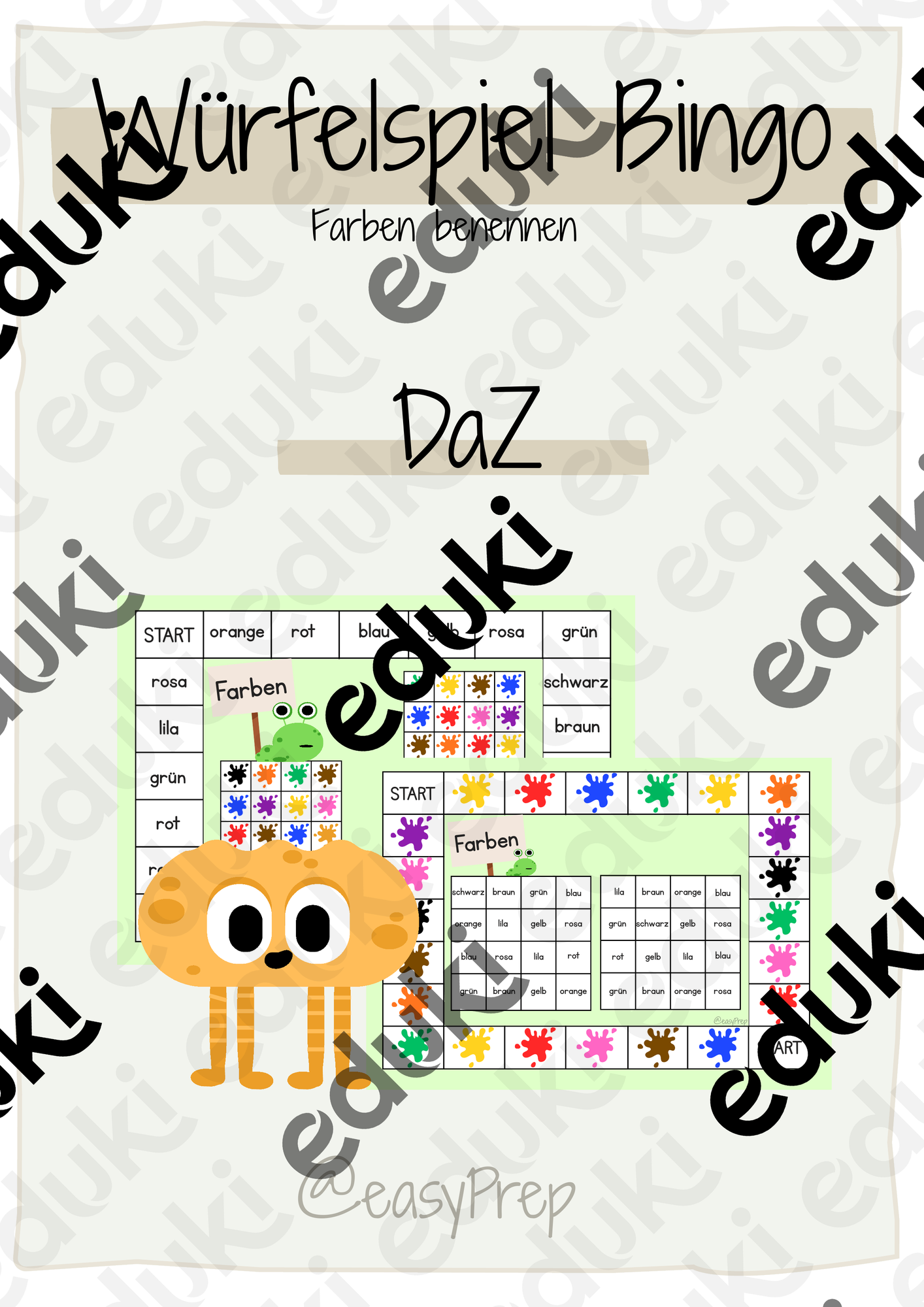 Bingo – Farben benennen im DaZ-Unterricht (2-fach diff ...