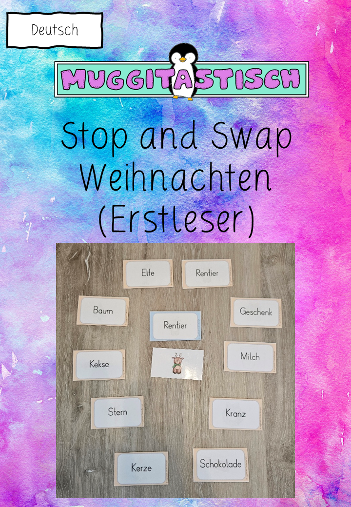 Stop and Swap Weihnachten Lesespiel – Unterrichtsmaterial im Fach Deutsch